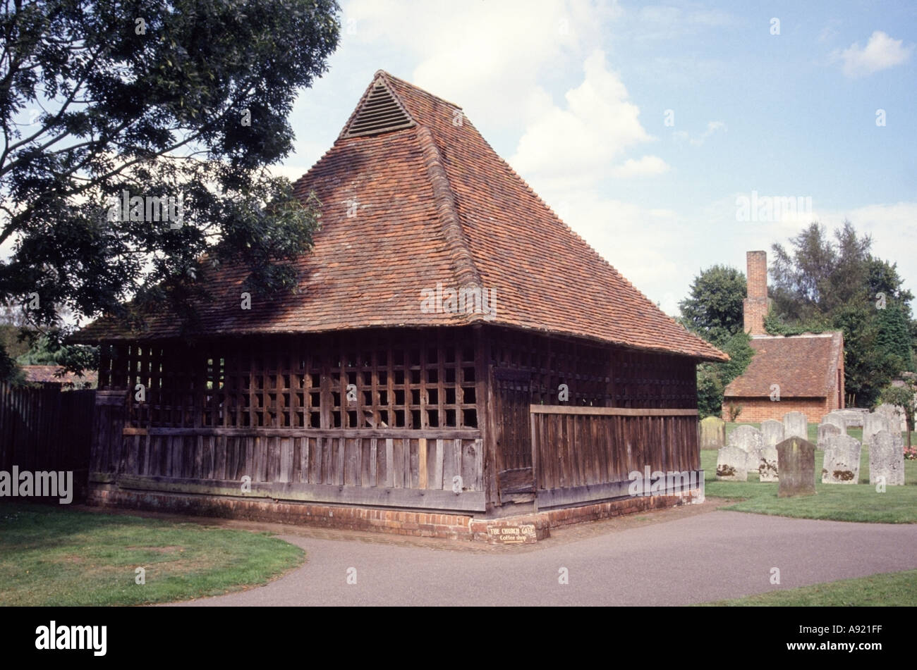 Wooden bell cage built in the Parish Church Of St Mary The Virgin ...
