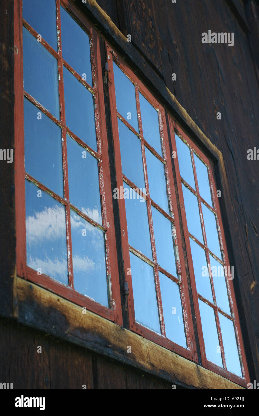 window with blue sky Stock Photo - Alamy