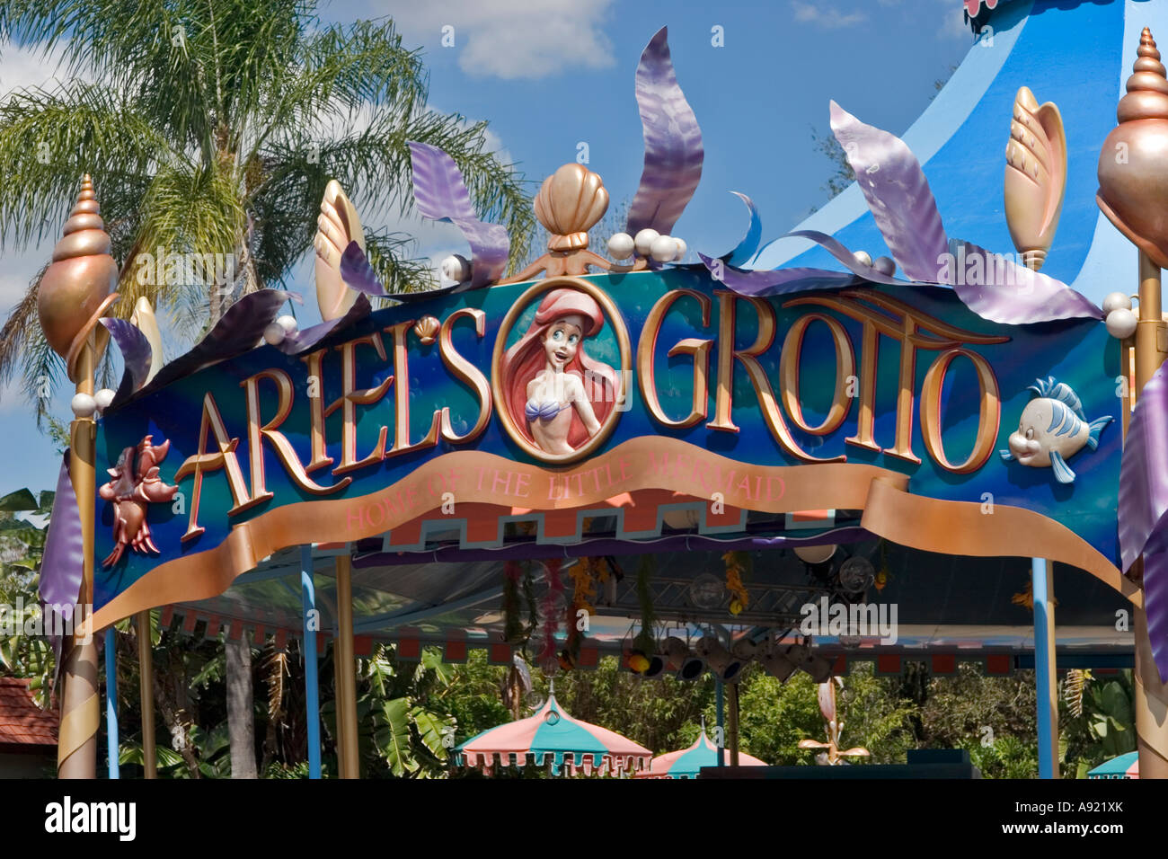 Ariel's Grotto attraction, Walt Disney's Magic Kingdom, Orlando ...