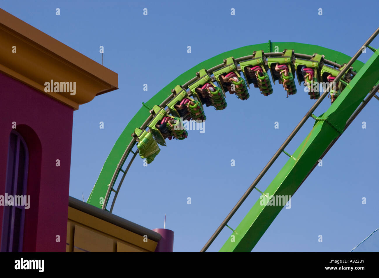 Incredible Hulk Roller Coaster. Islands of Adventure, Florida Stock ...