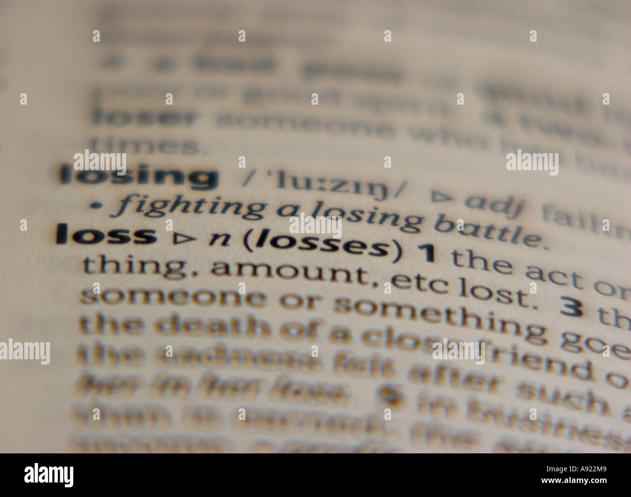 Loss word hi-res stock photography and images - Alamy