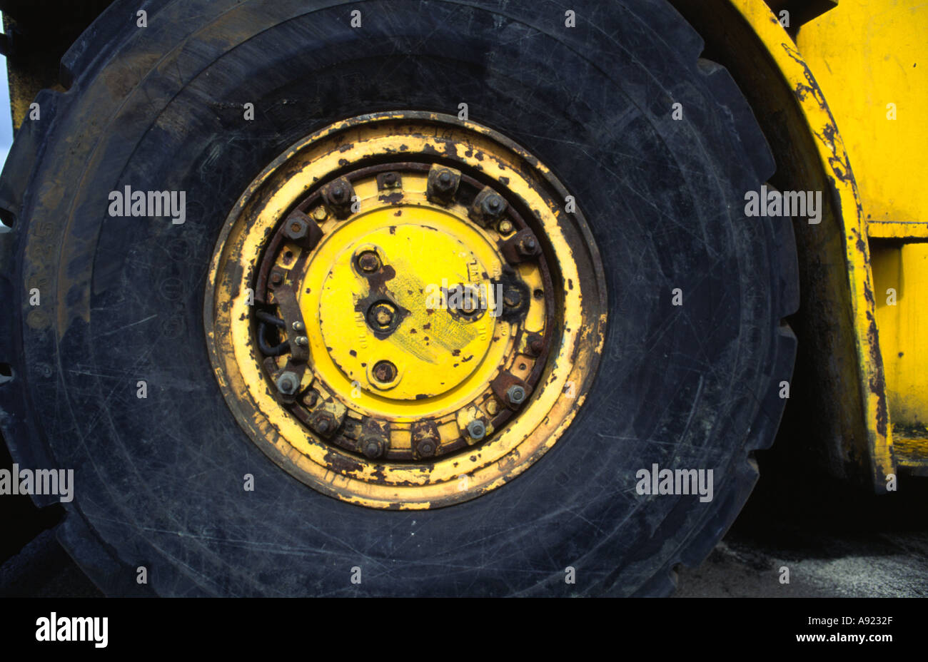Big wheel of truck Stock Photo - Alamy