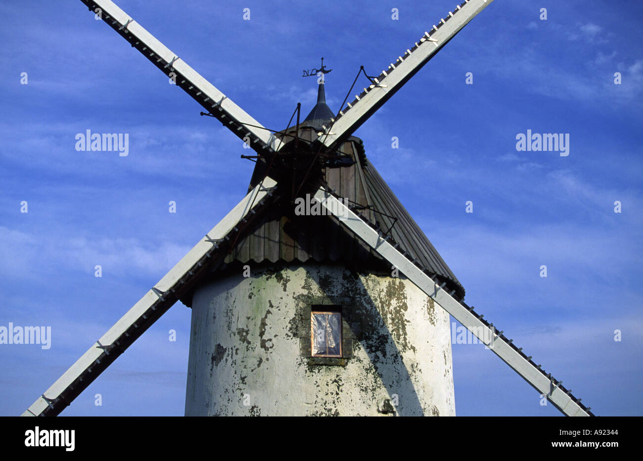 Windmill in Vendee France Stock Photo - Alamy