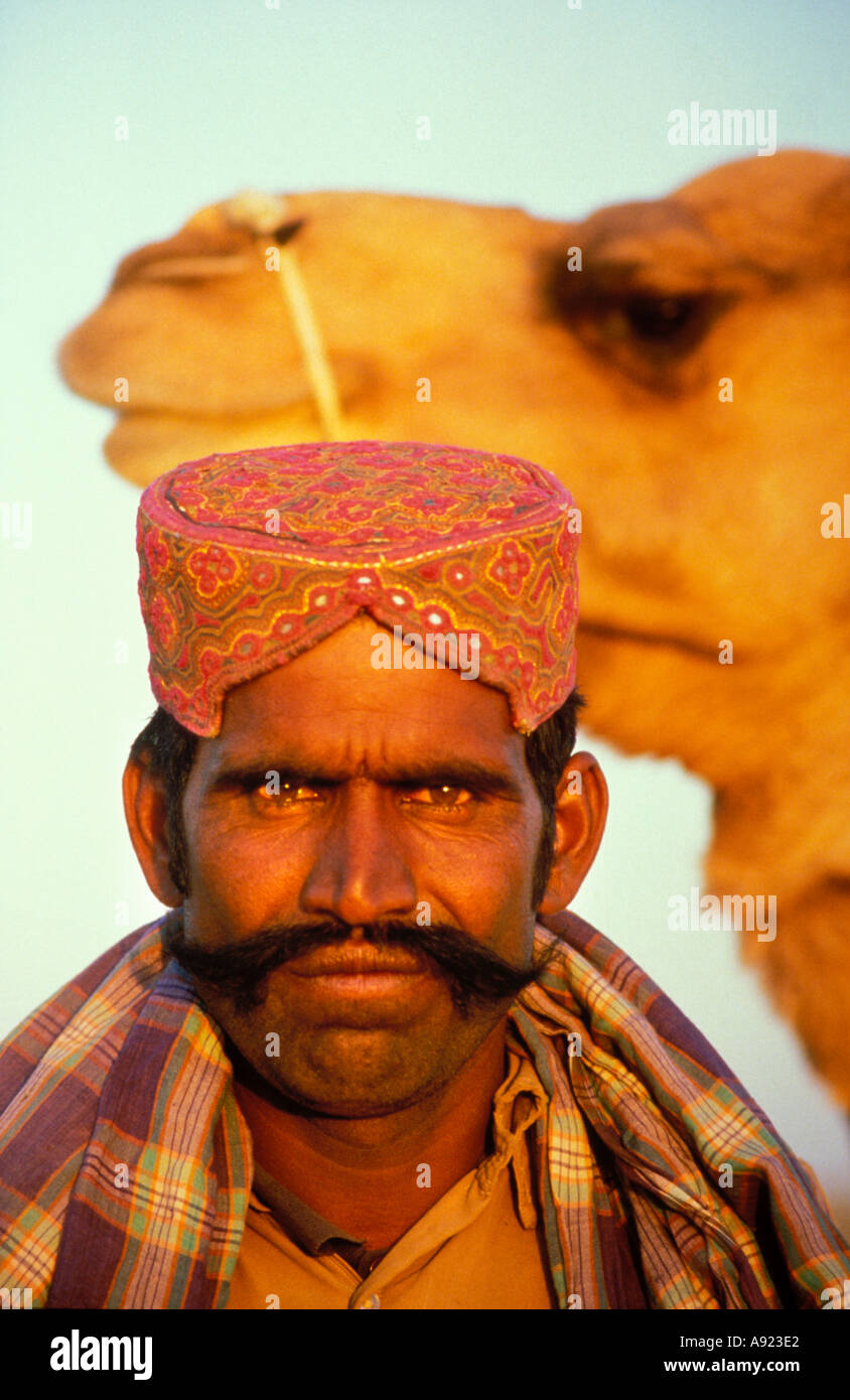 Camel Driver, Rajasthan India .photo by Bruce Miller 2001 Stock Photo ...