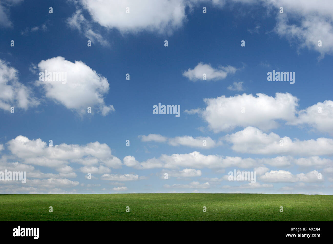 Blue Sky Clouds and Landscape Stock Photo - Alamy