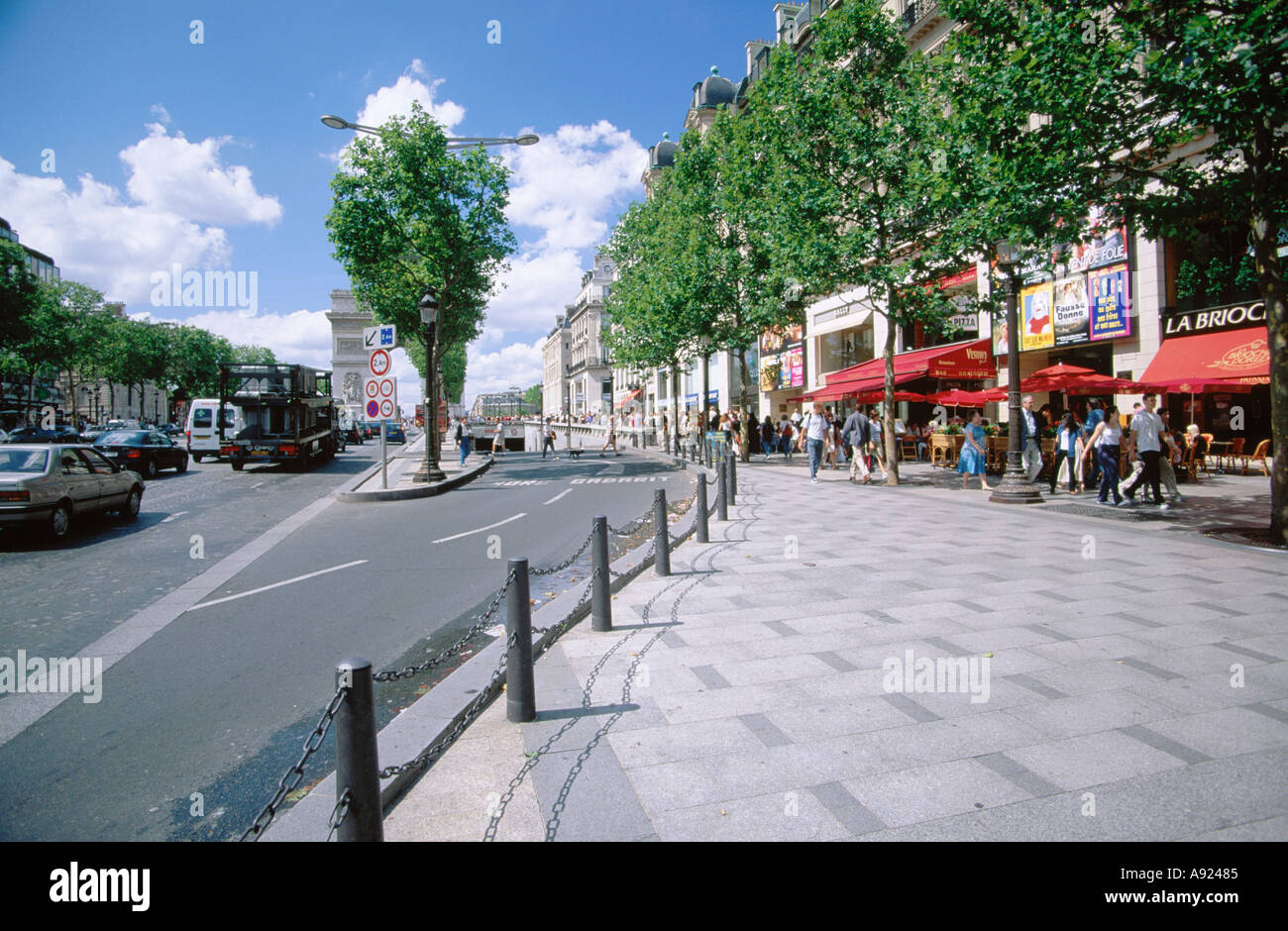 Champs Elysees Avenue Paris France Stock Photo - Alamy