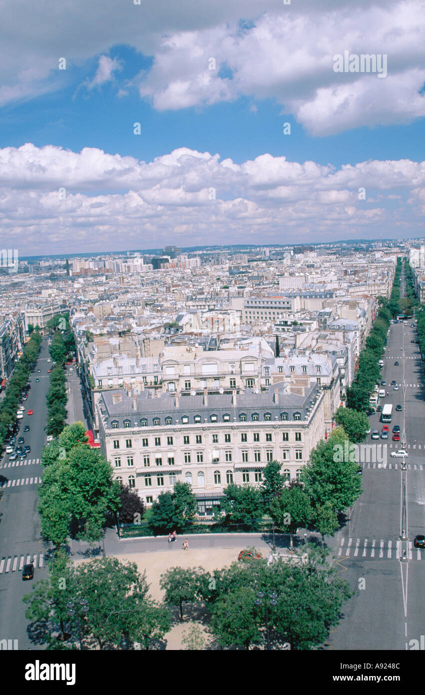 Aerial view Paris France Stock Photo - Alamy