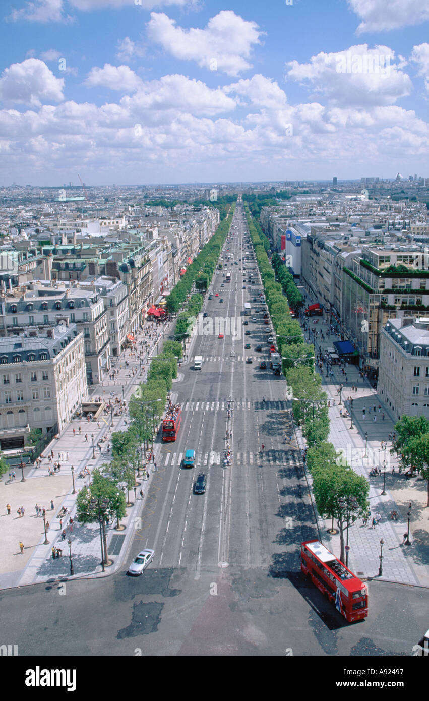 Champs Elysees Avenue Paris France Stock Photo - Alamy