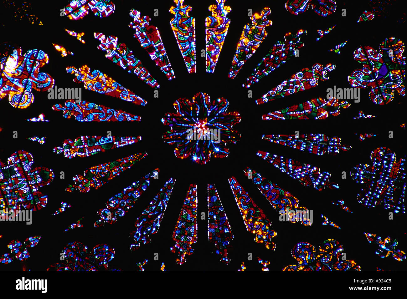 Stained Glass Window at Washington National Cathedral Stock Photo - Alamy