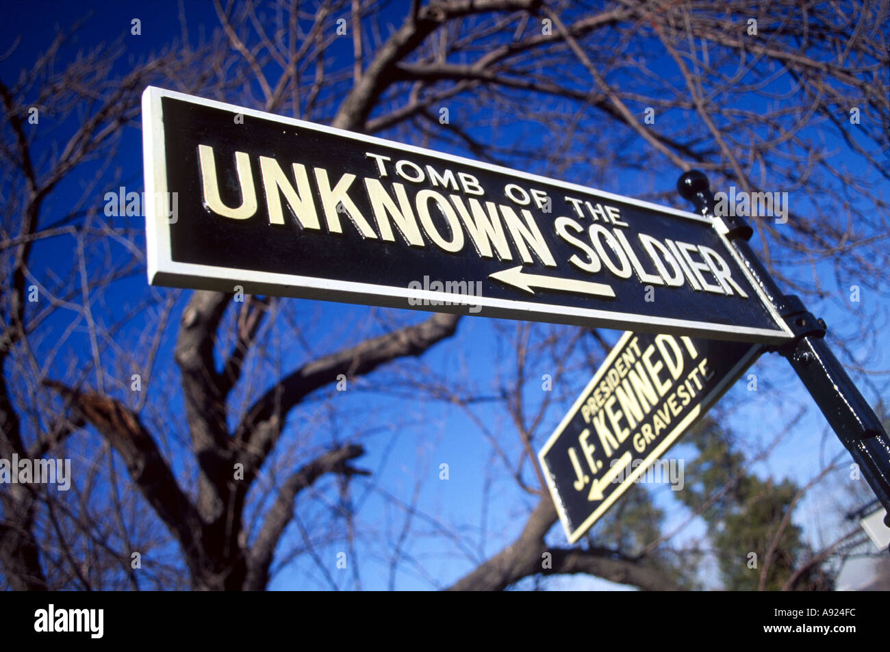 Virginia Arlington National Cemetery Sign High Resolution Stock ...