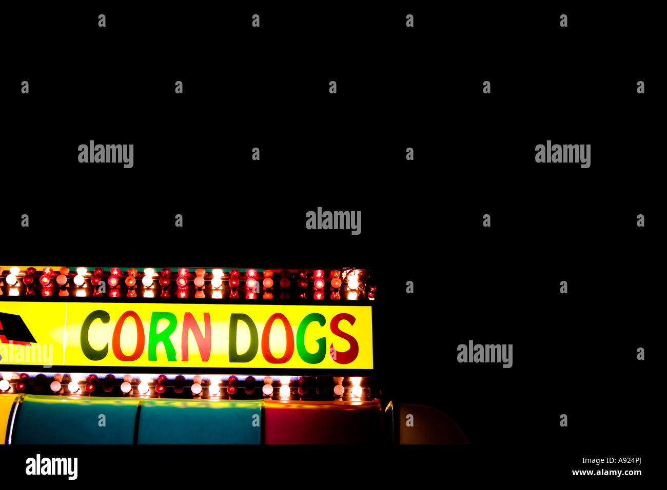 Corn Dog Sign Stock Photo - Alamy