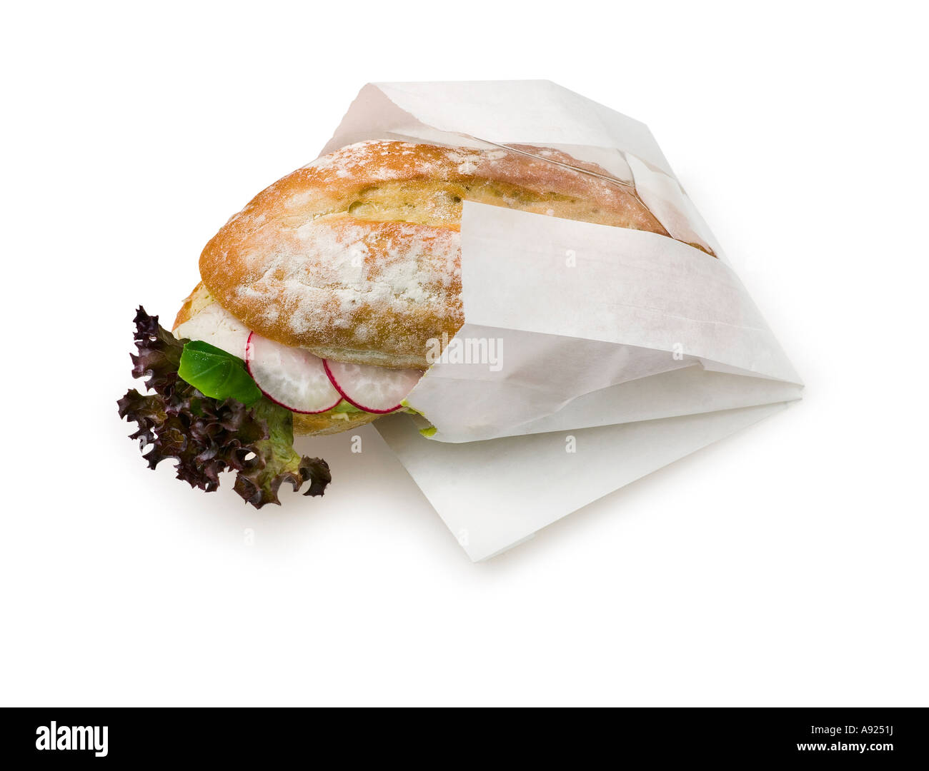 paper wrapped sandwich Stock Photo - Alamy