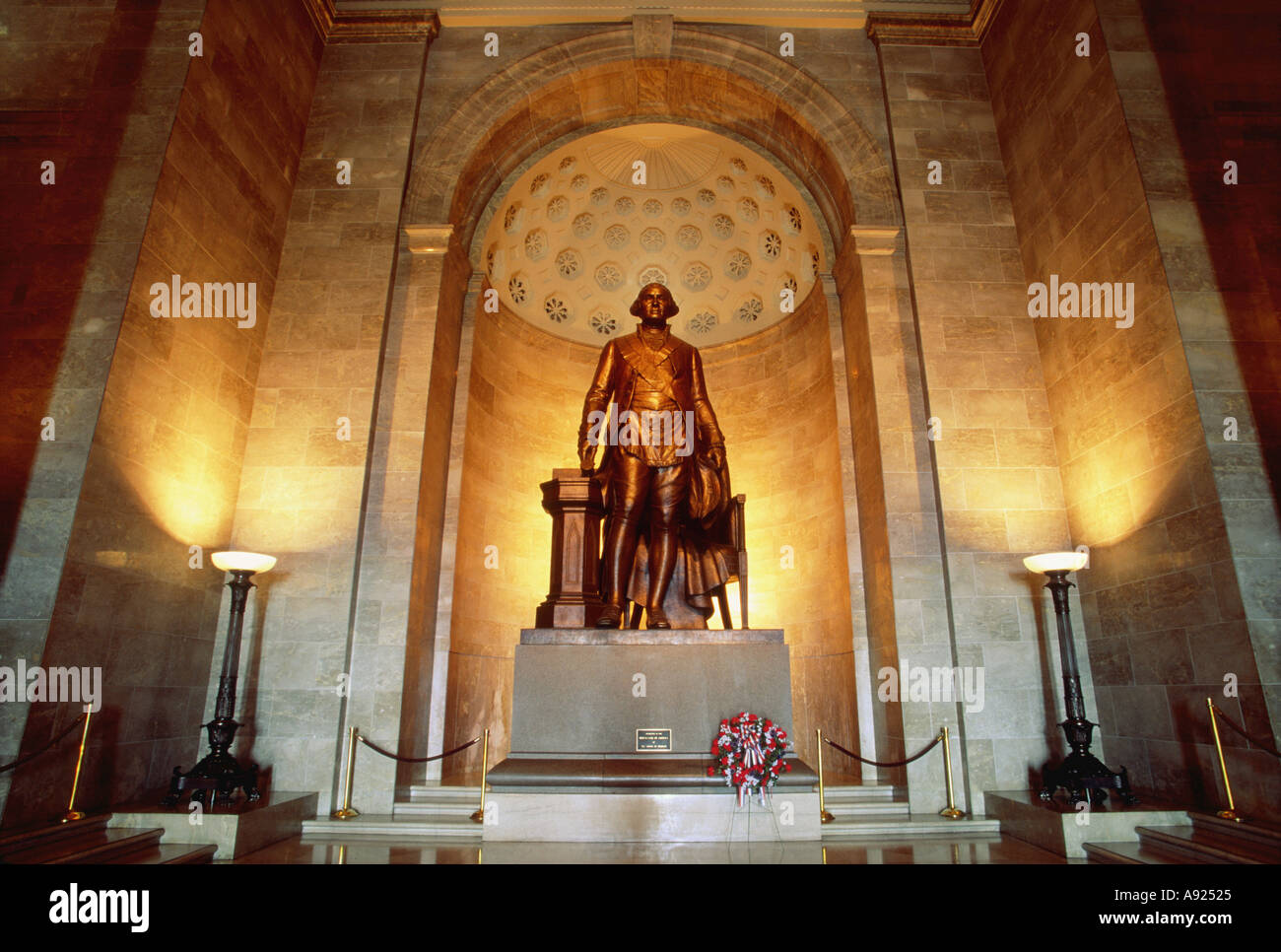 George Washington statue at Masonic National Memorial Temple Alexandria ...