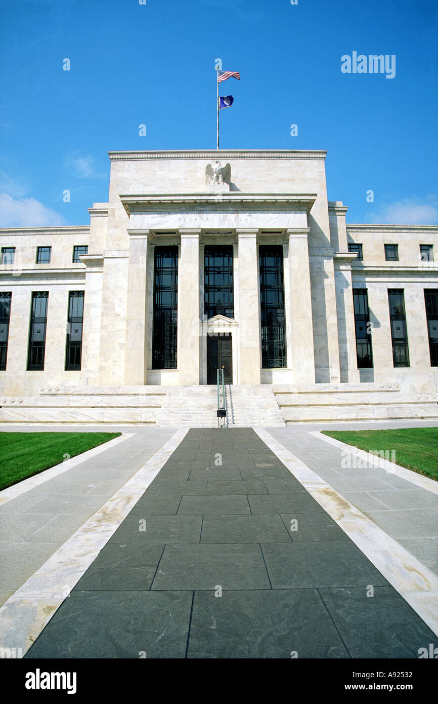 Federal reserve building exterior washington dc hi-res stock ...