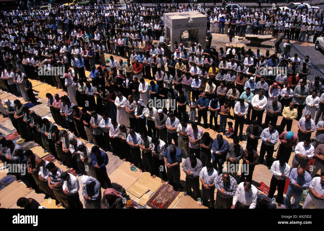 Friday prayers, Amman, Jordan Stock Photo - Alamy