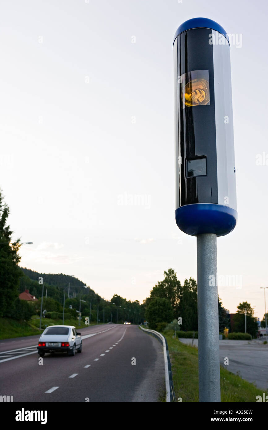 speed camera in Sweden Stock Photo - Alamy