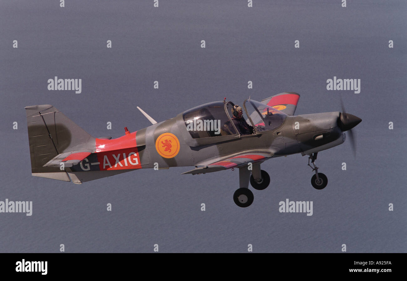 Duke of Hamilton with his Scottish Aviation Bulldog aircraft over the ...