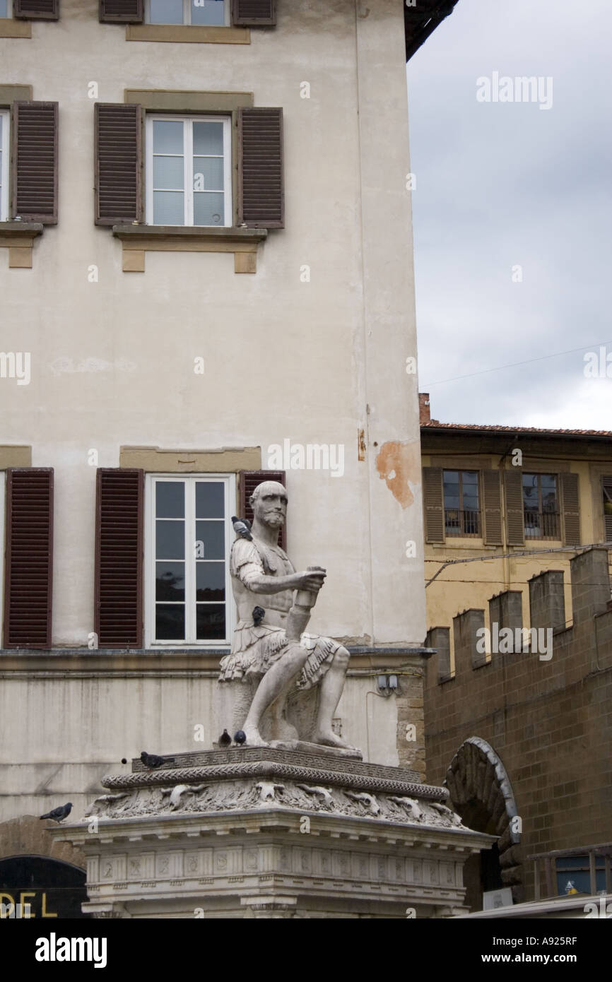 Statue of Giovanni delle Bande Nere by Baccio Bandinelli on the Piazza ...