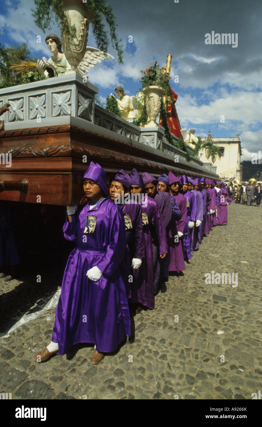 Easter procession in Antigua, Guatemala Stock Photo - Alamy