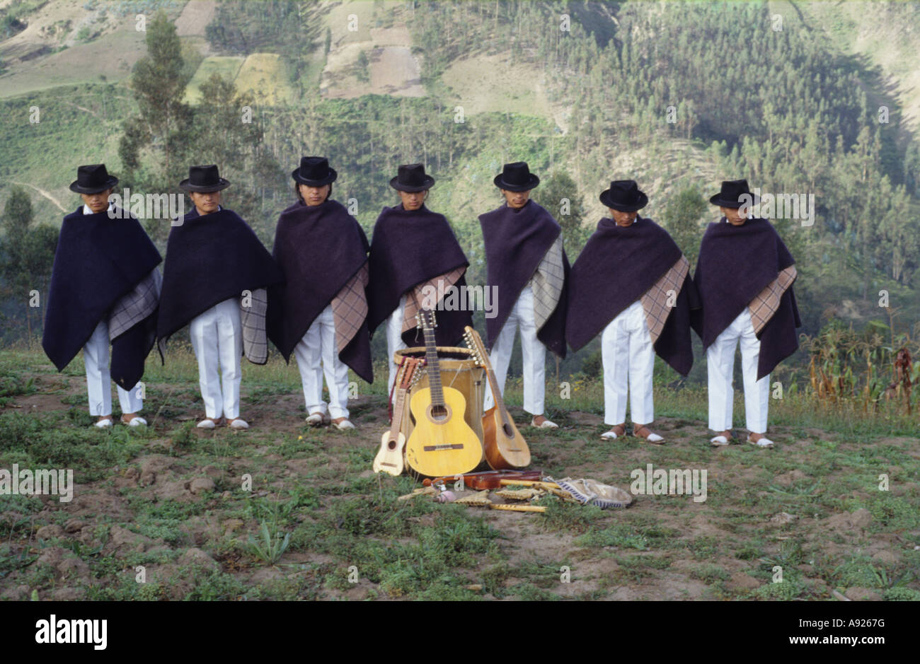 Andean musicians from Otavalo,Ecuador,South America Stock Photo - Alamy