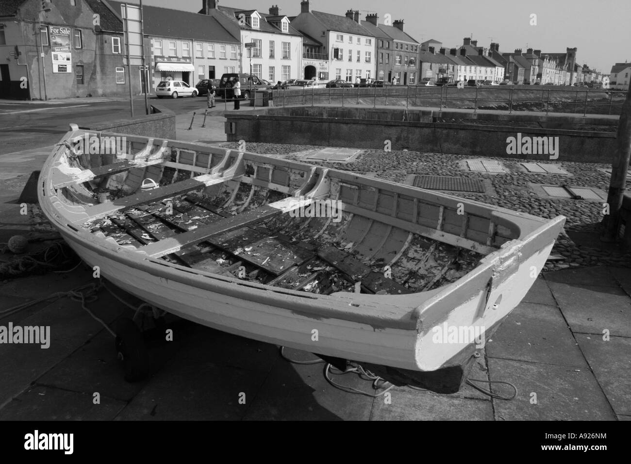 Ferry tourism boat pier dock Black and White Stock Photos & Images - Alamy