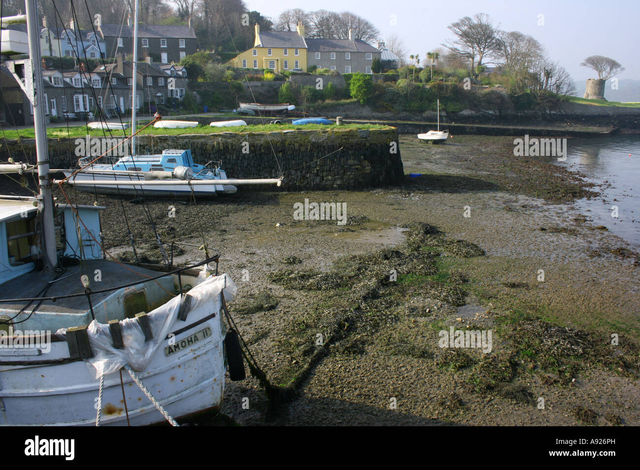 The harbour in the port of Strangford, County Down, Northern Ireland ...