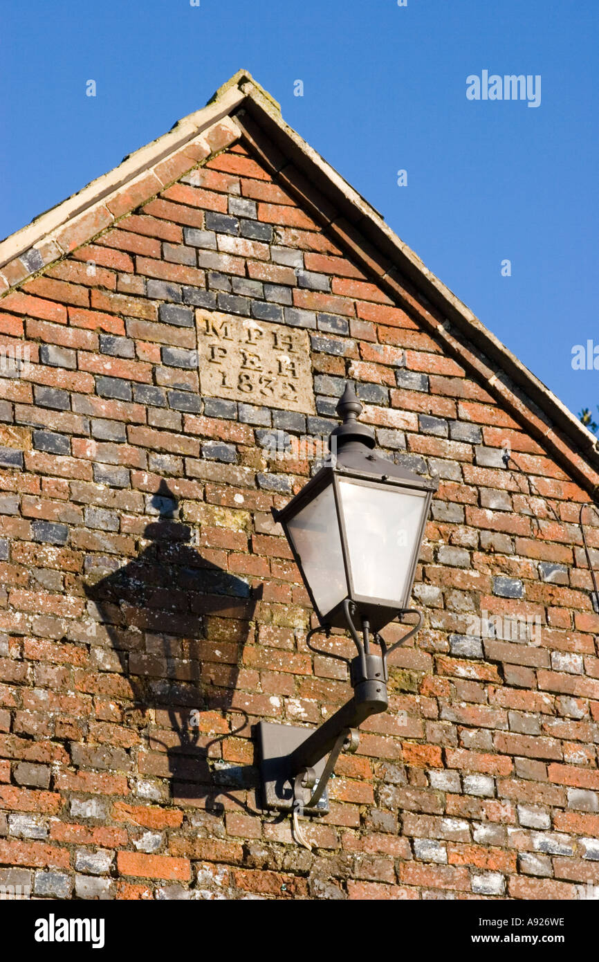 Wall mounted street lighting Stock Photo - Alamy