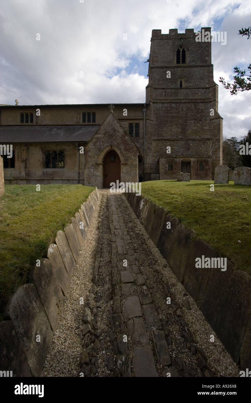Bishopstone church and graveyard Stock Photo - Alamy