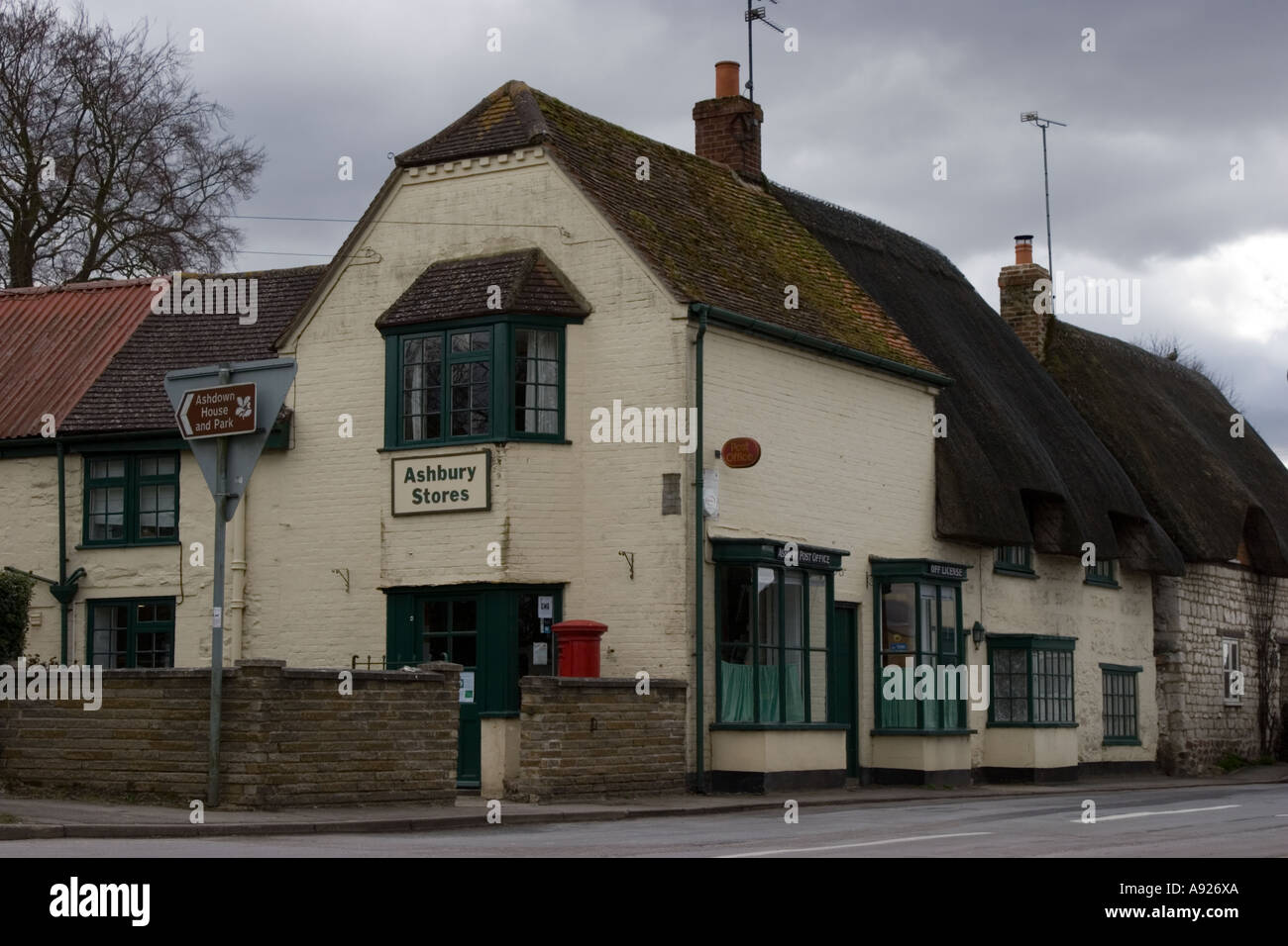 The village of Ashbury Stock Photo - Alamy
