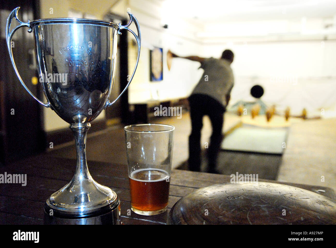 'Old English' or 'London' skittles is played at the Freemasons Arms ...