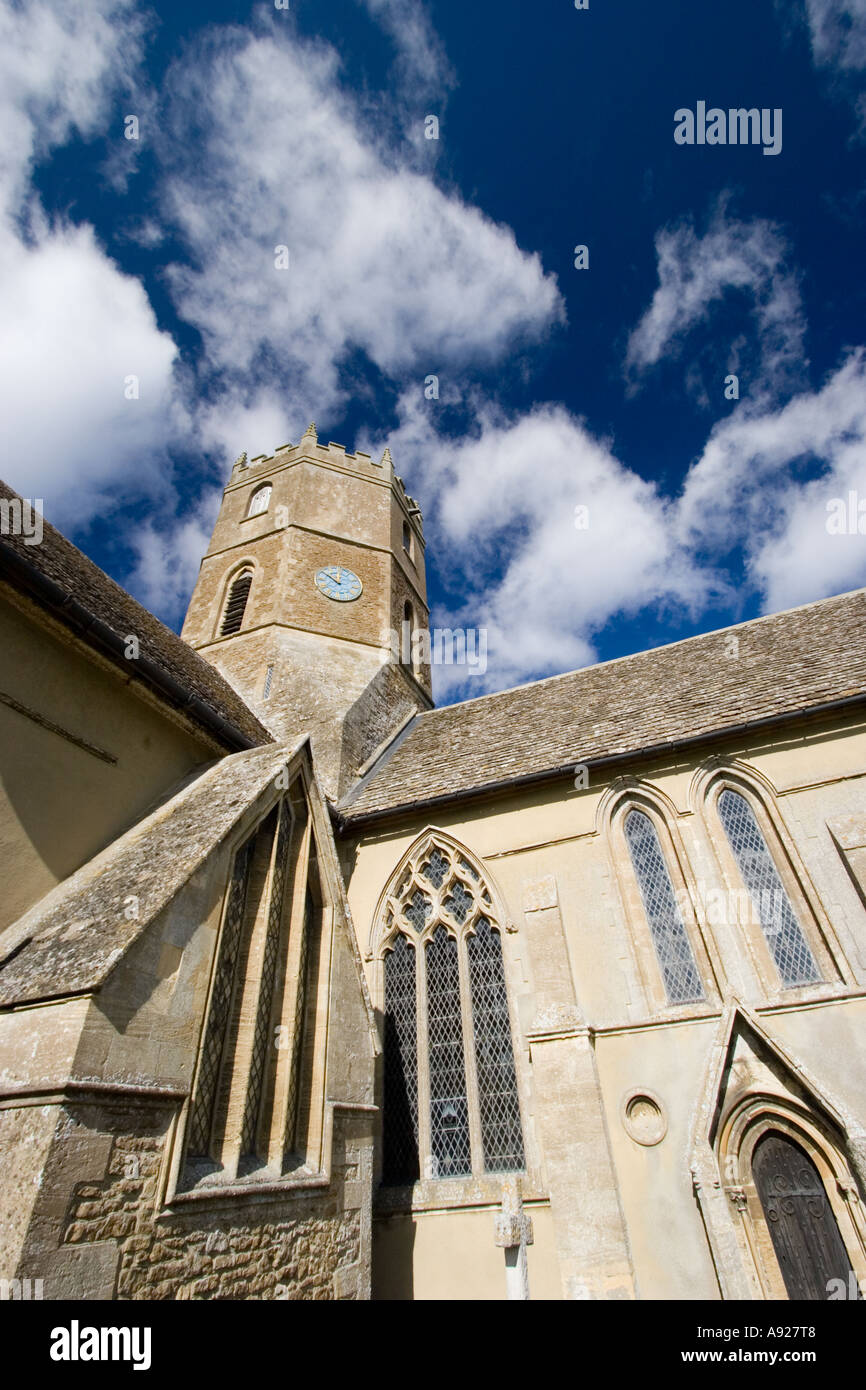Uffington church in Oxfordshire with unusual octagonal tower Stock ...