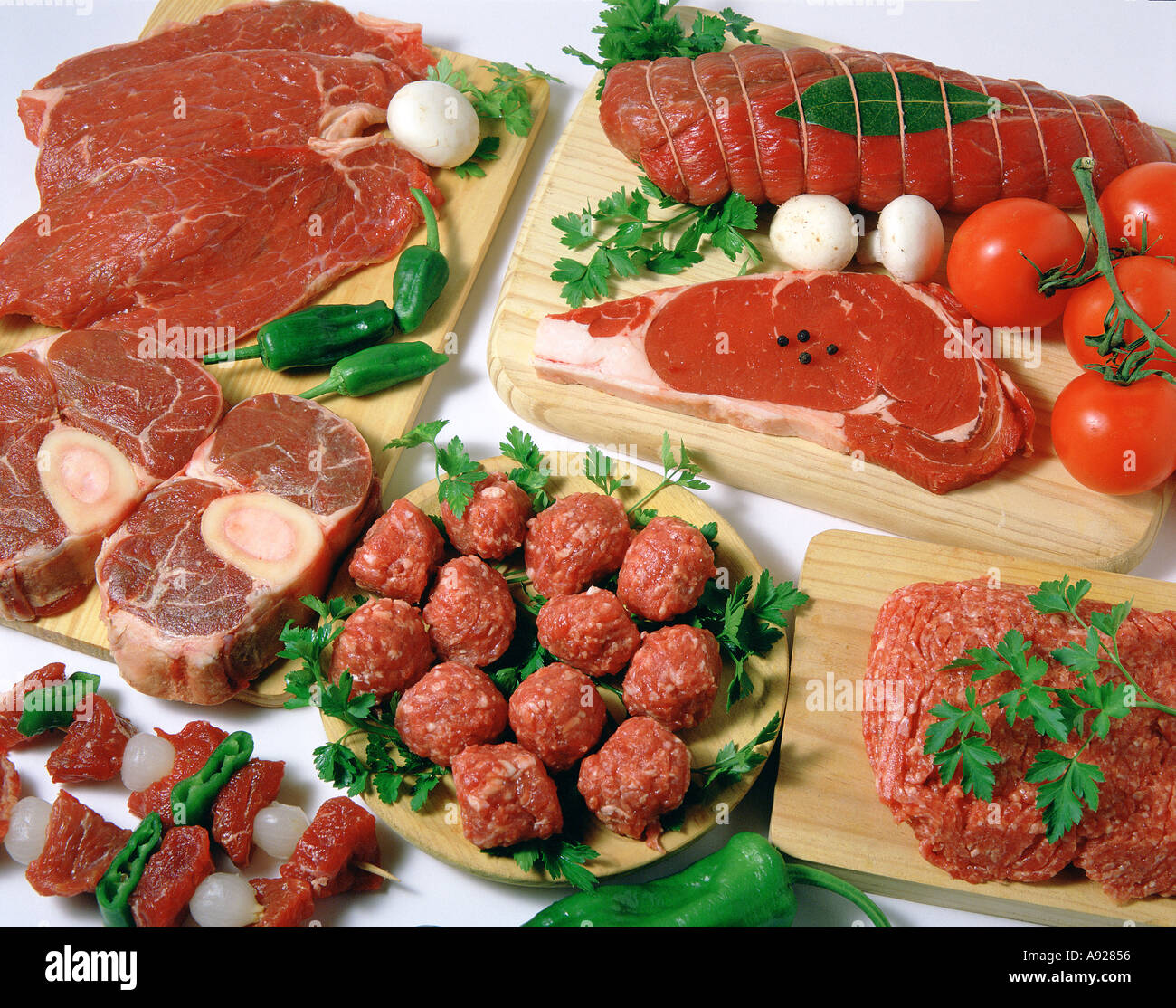 Sliced meat close up Cut Out Stock Images & Pictures - Alamy