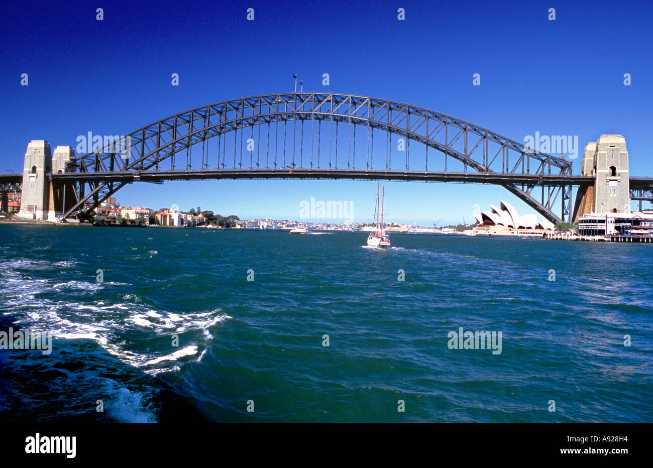 Sydney Bridge Opera House Australia Stock Photo - Alamy