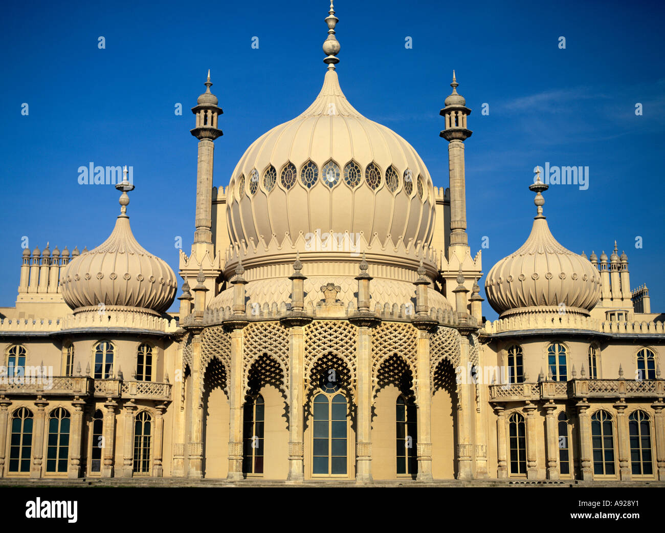 Fancy carved domes of Brighton Pavillion East Sussex England UK GB EU ...