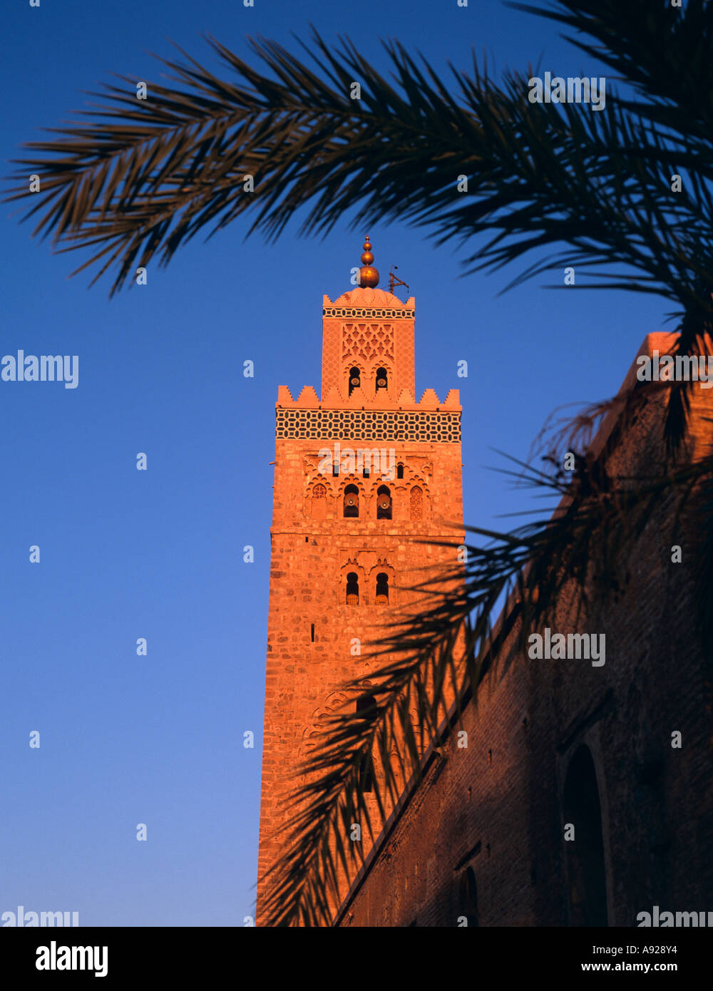 The Koutubia mosque in Marrakech Morocco built in the 11th century ...
