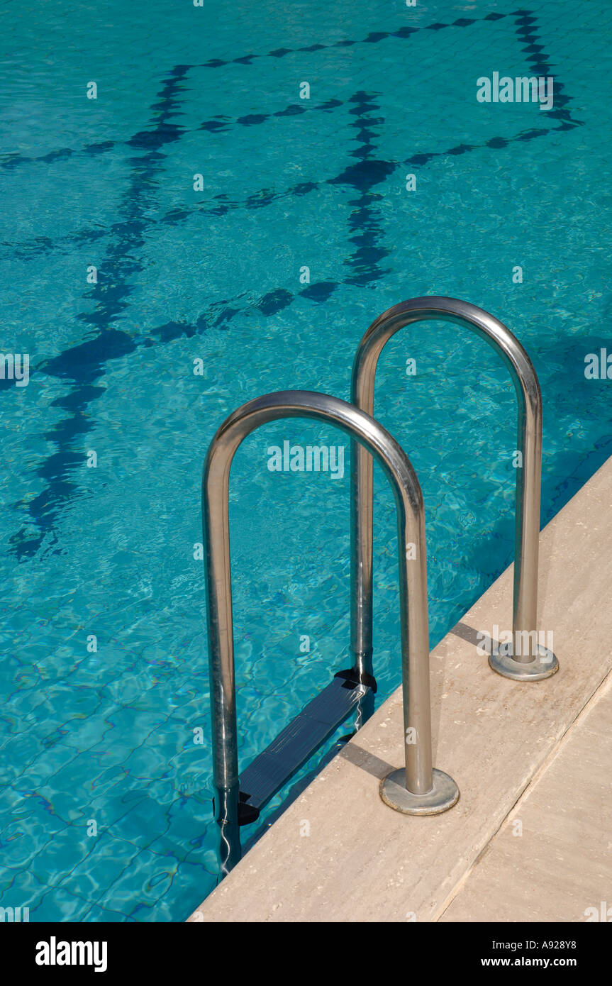 Swimming pool with exit steps hi-res stock photography and images - Alamy