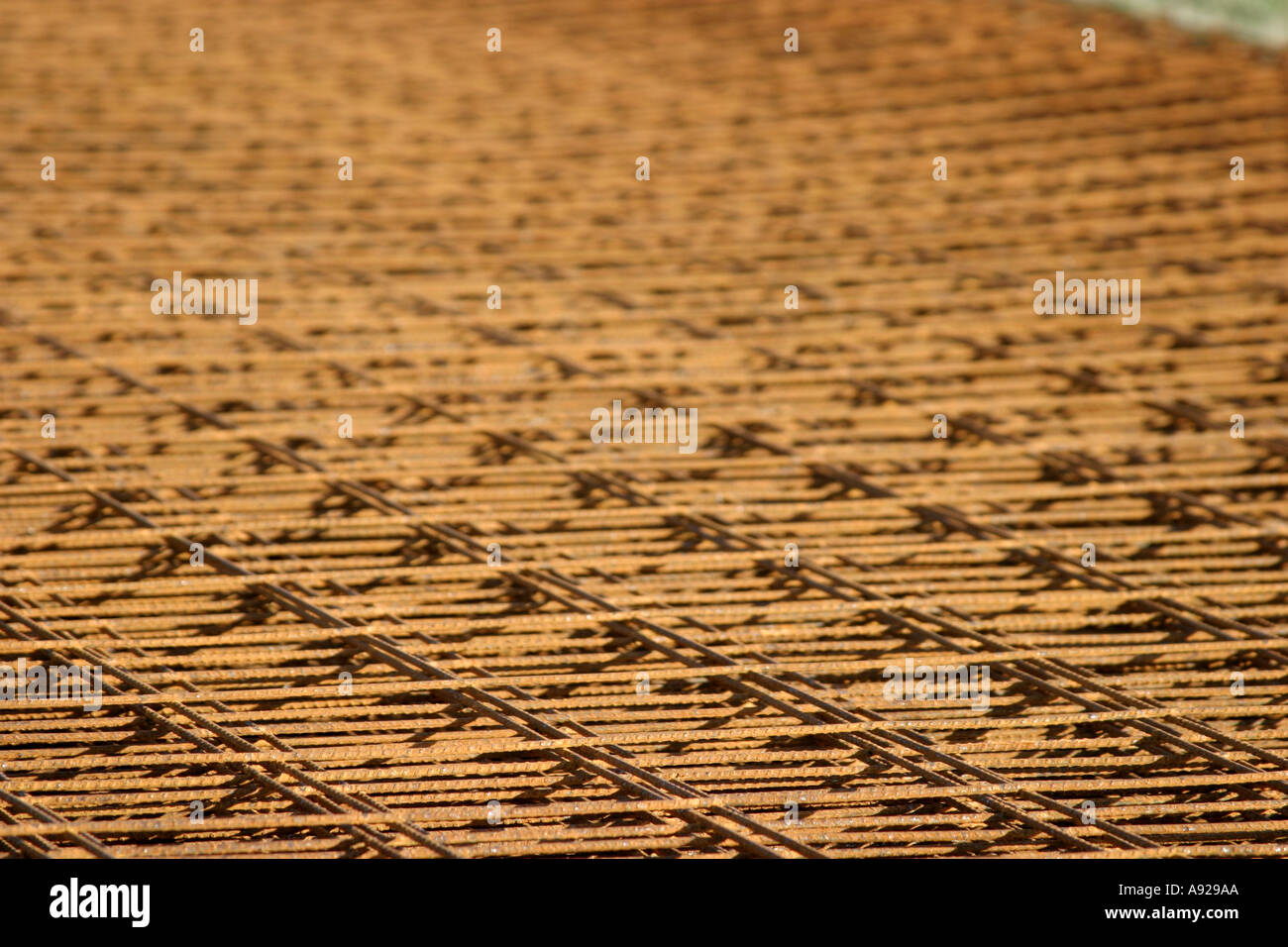 Sheet of rusted concrete rebar Stock Photo - Alamy