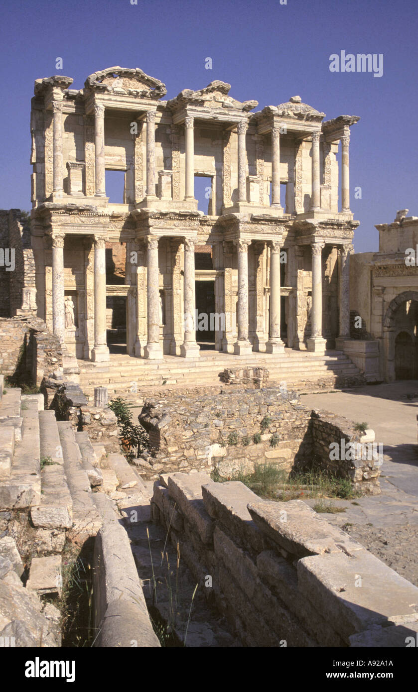 Library of Celsus Ephesus Turkey Stock Photo - Alamy