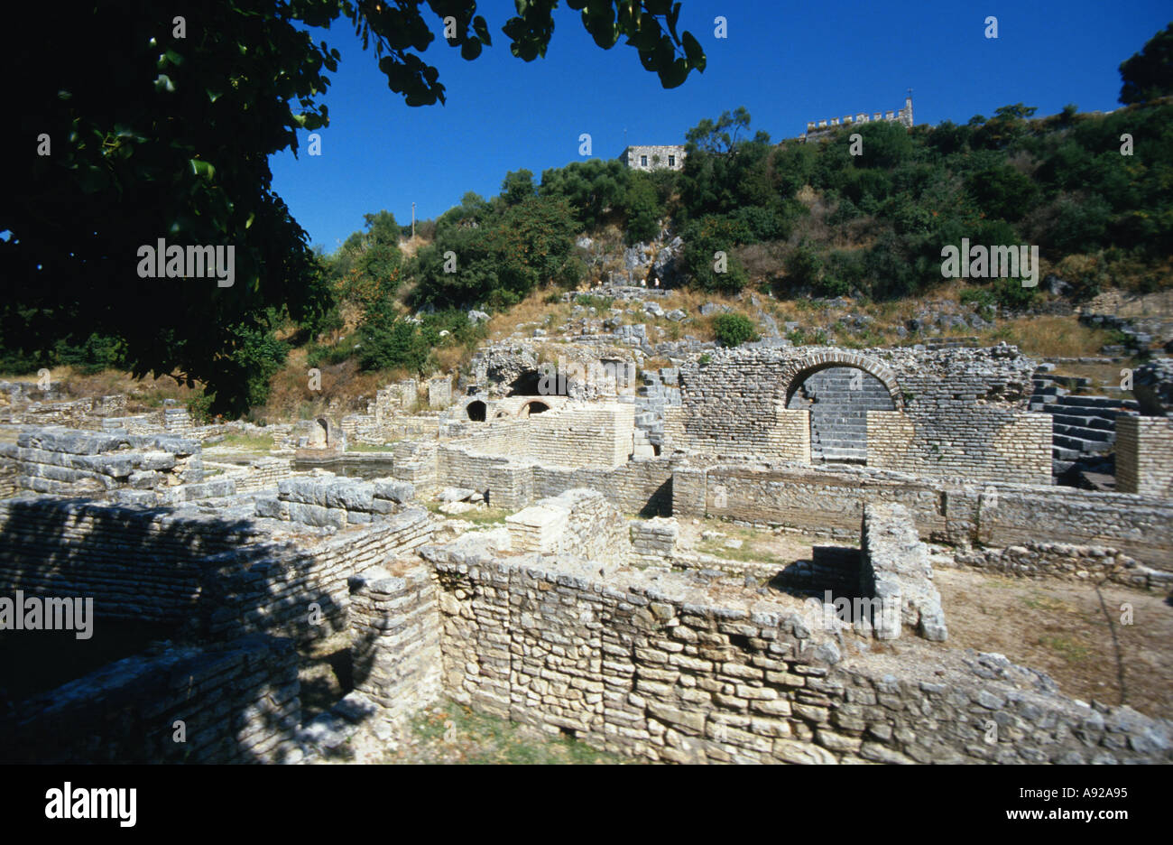 Albania Butrint ruins at the archaeological site Stock Photo - Alamy