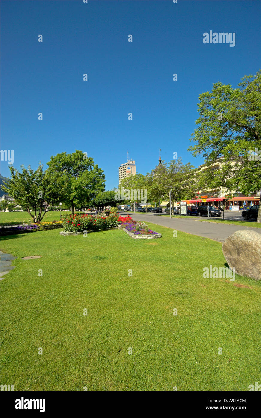 Gardens Hoeweg Interlaken Switzerland Stock Photo - Alamy