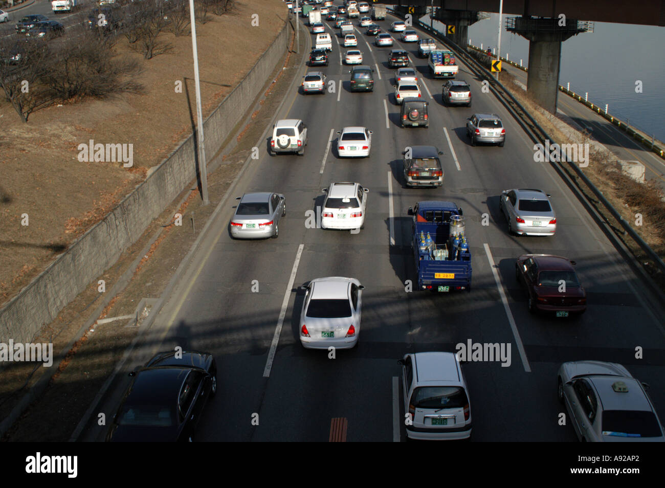 Seoul City major road Stock Photo - Alamy