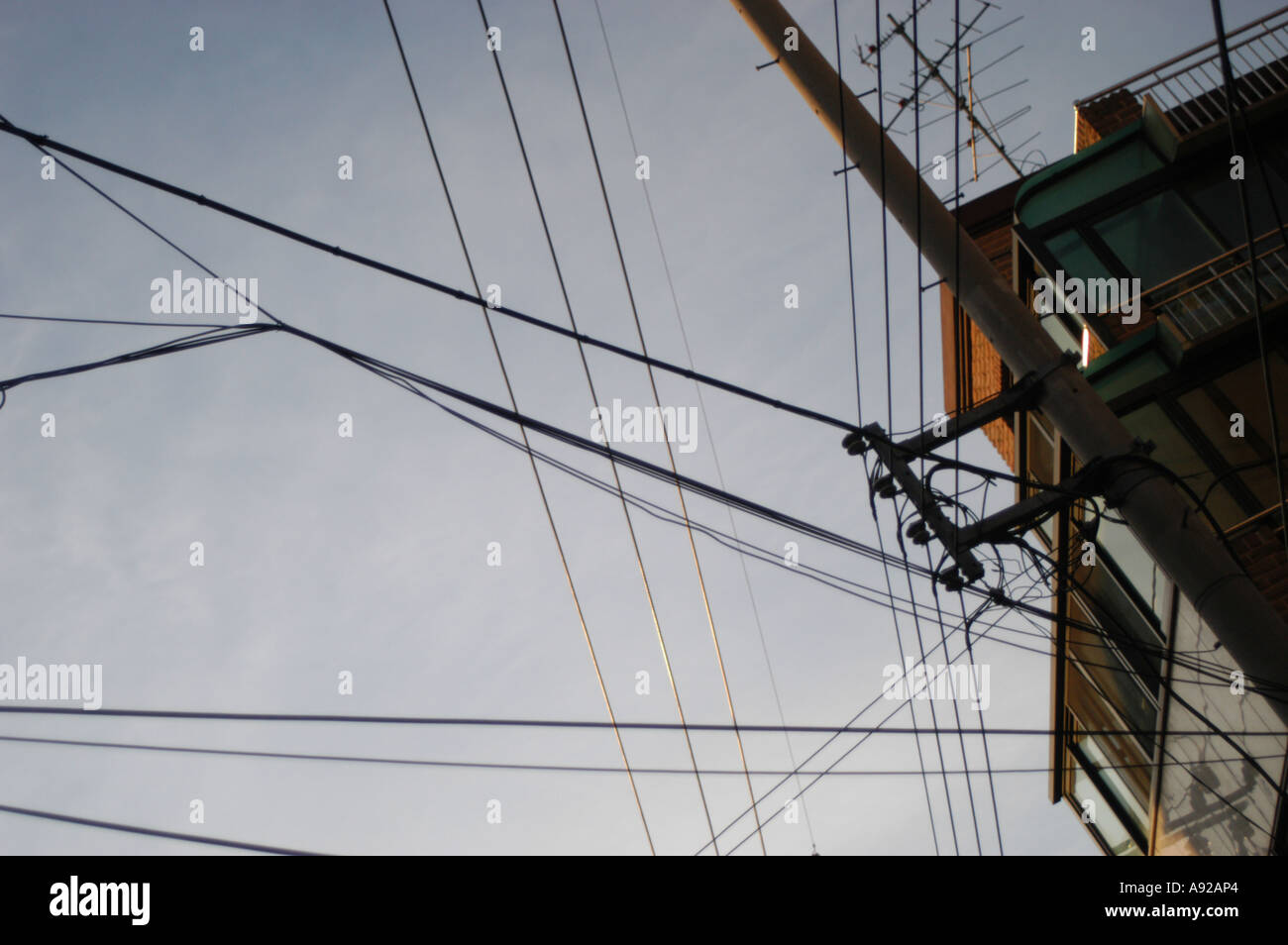 Telegraph wires hi-res stock photography and images - Alamy