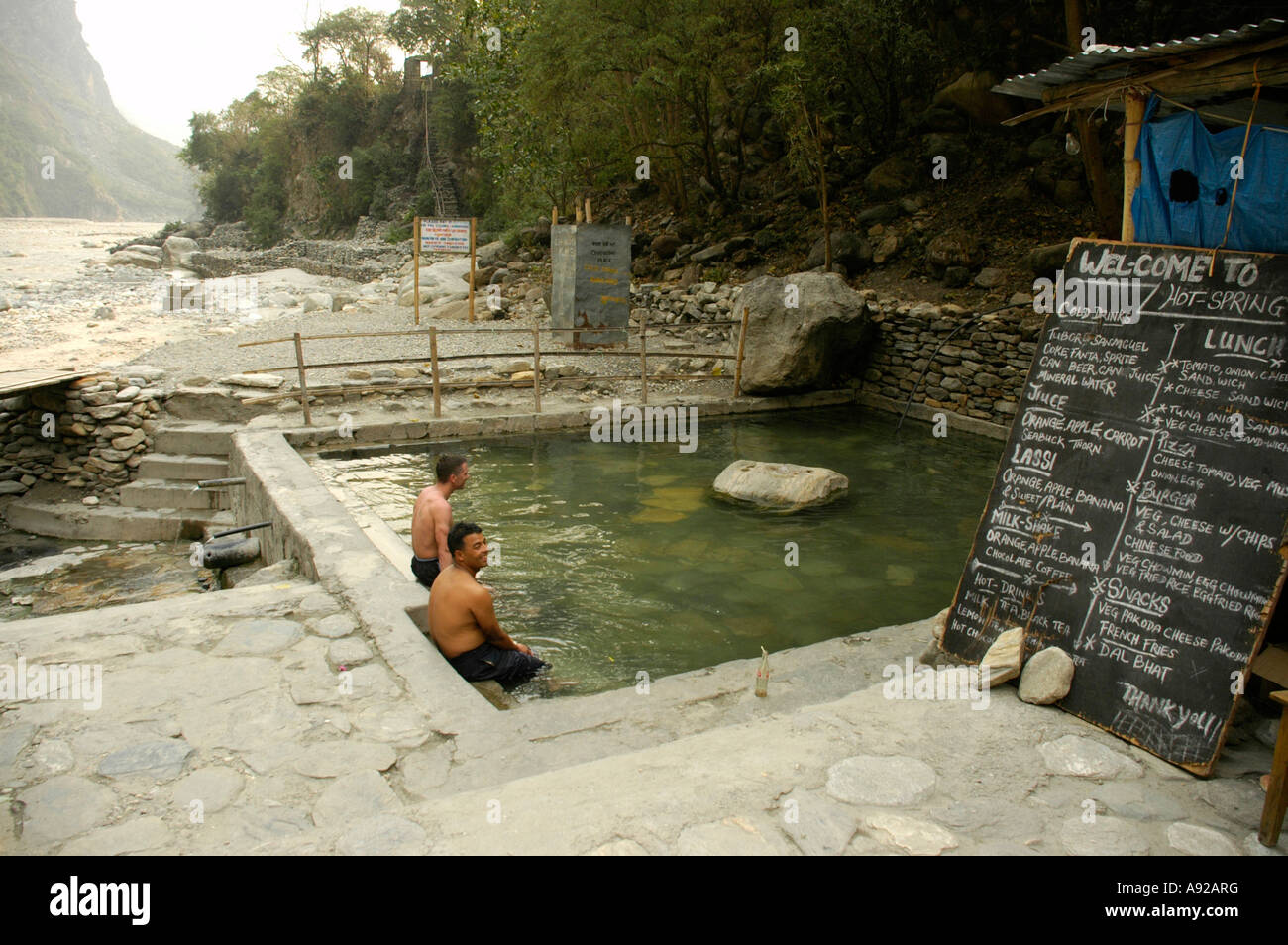Tatopani nepal springs hi-res stock photography and images - Alamy