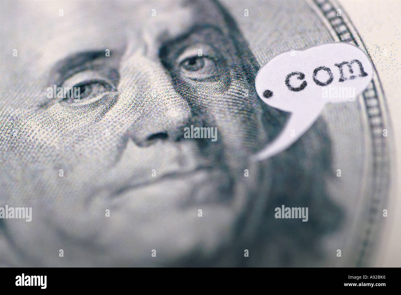 Close-up of Benjamin Franklin on a bank note Stock Photo - Alamy