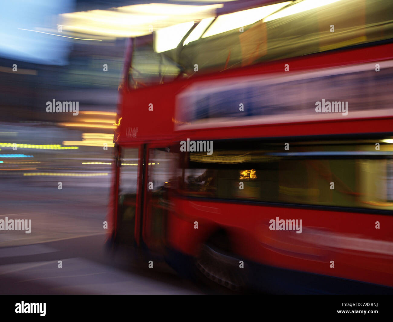 Double-decker bus in London, Great Britain Stock Photo - Alamy