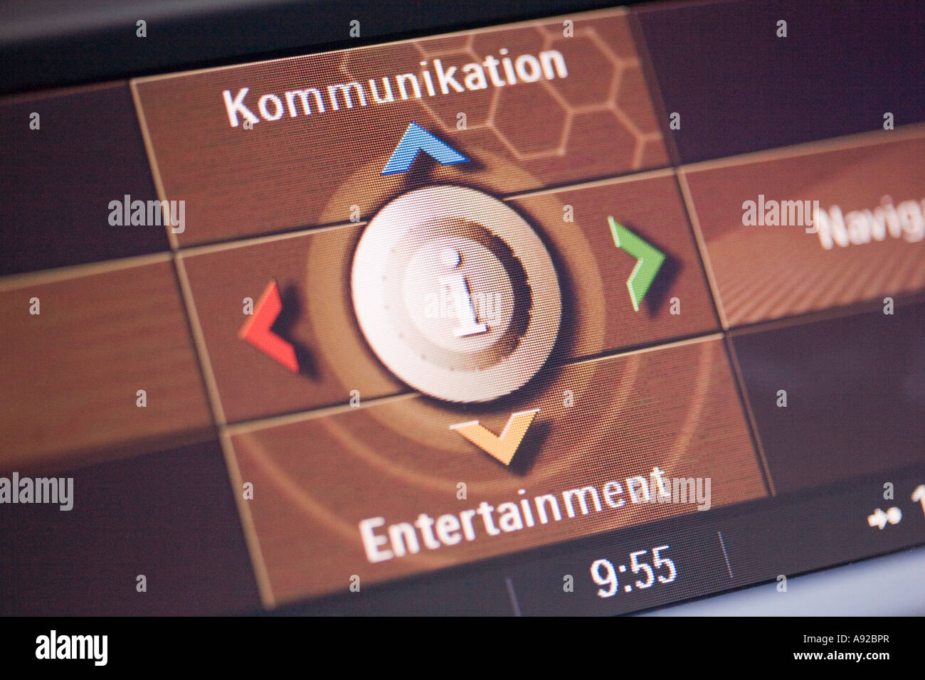 Automotive user menu Stock Photo - Alamy