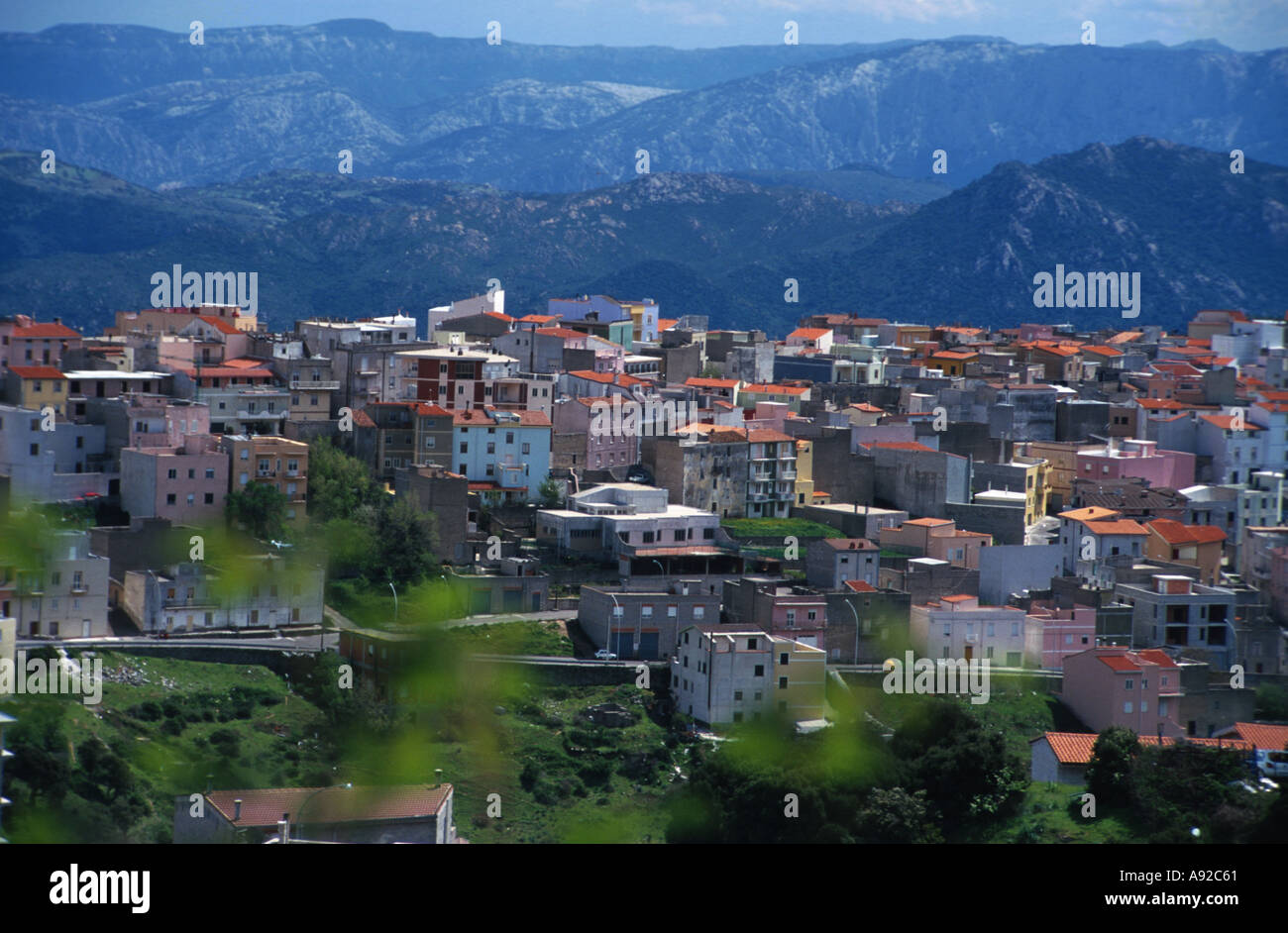Italy Sardinia Sardegna city of Orune Stock Photo - Alamy