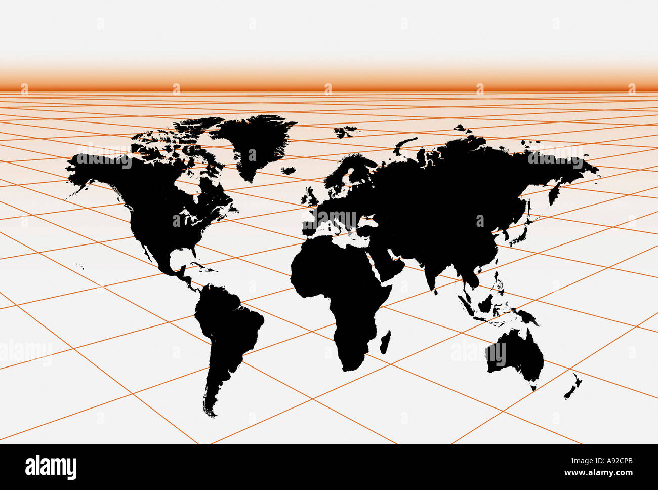 Black and white grid map hi-res stock photography and images - Alamy