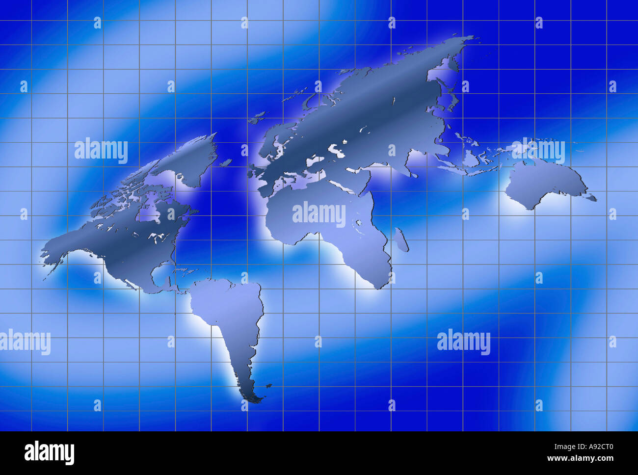Grid map hi-res stock photography and images - Alamy