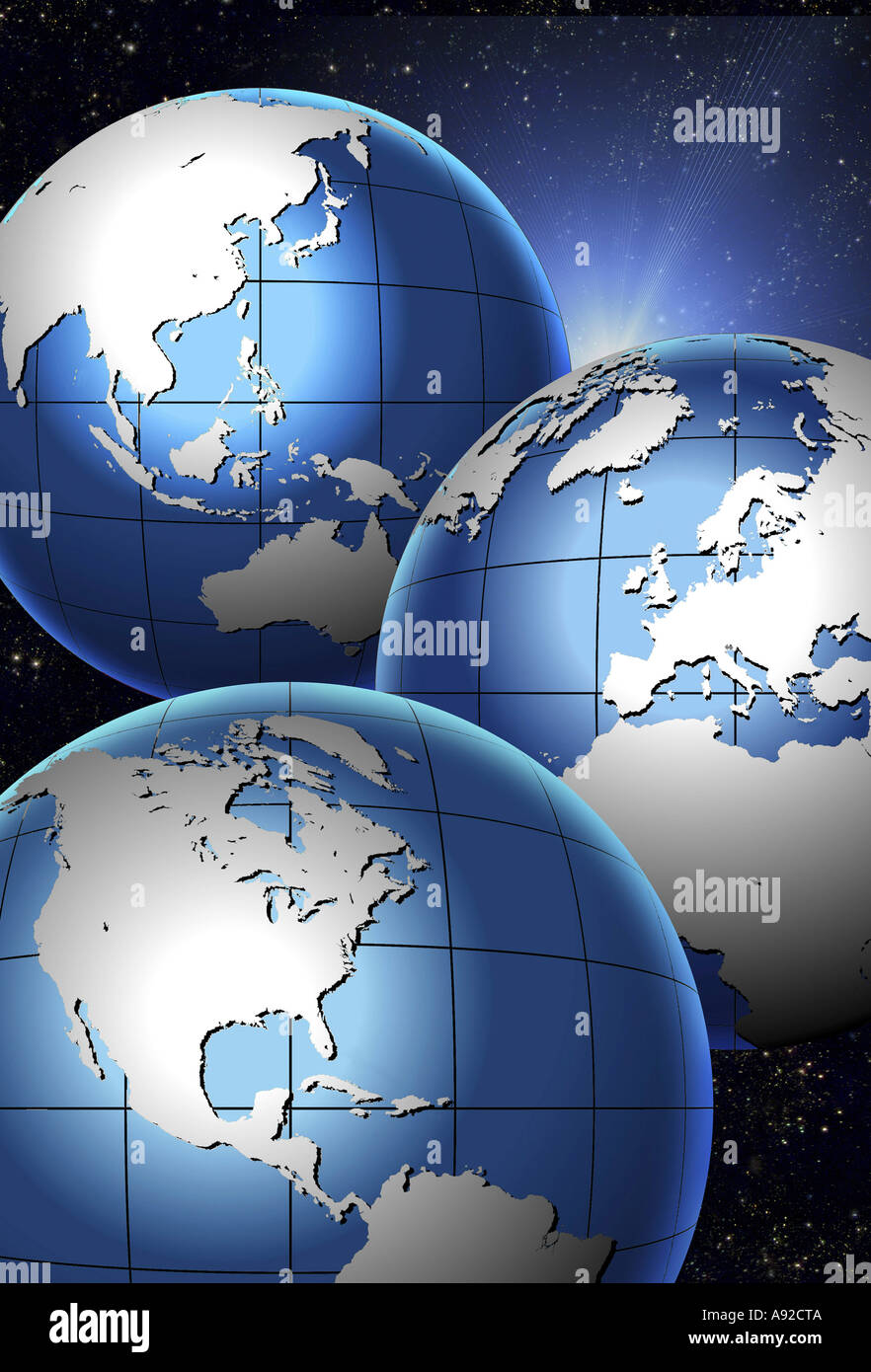 Globes map hi-res stock photography and images - Alamy